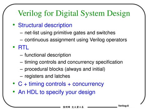 Ppt Verilog For Digital System Design A Comprehensive Guide