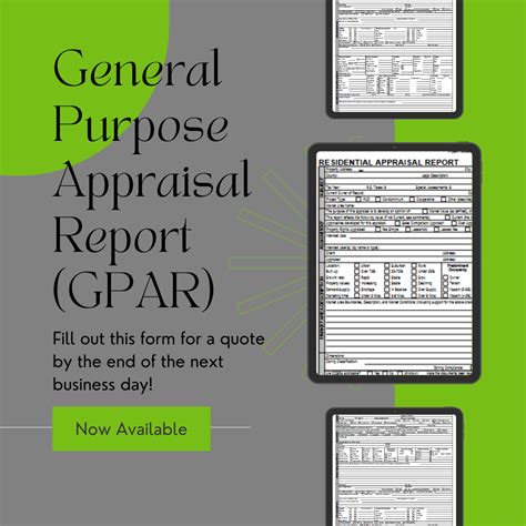 General Purpose Appraisal Report Gpar — Ivg®