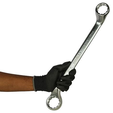 Stanley 72 068 Deep Offset Bi Hex Ring Spanner Crv Chrome Vanadium