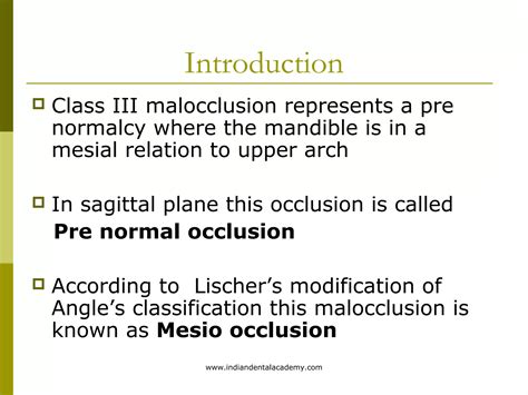 Angles Class 3 Malocclusion Ppt