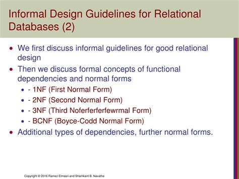 Ppt Basics Of Relational Database Design Functional Dependencies And Normalization Powerpoint