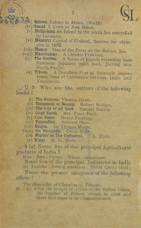 Cse 1947 Paper Glimpses R Upsc