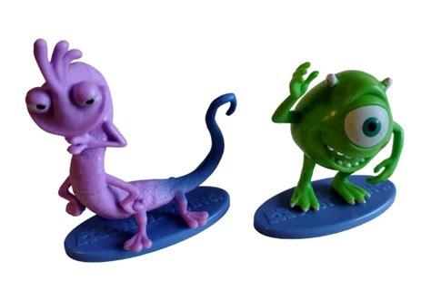 Disney Pixar Monsters Inc Mike Wazowski And Randall Figures 2019 Mattel £2 64 Picclick Uk