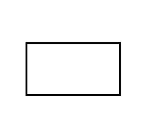 Rectangle Shape Drawing For Preschool Crafts Printable Rectangle