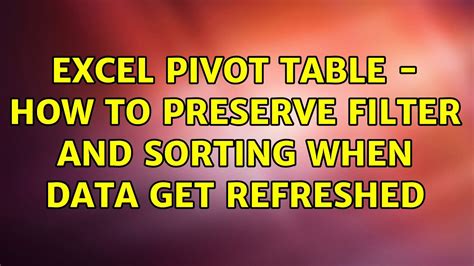 how to keep pivot table formatting at oscar charles blog