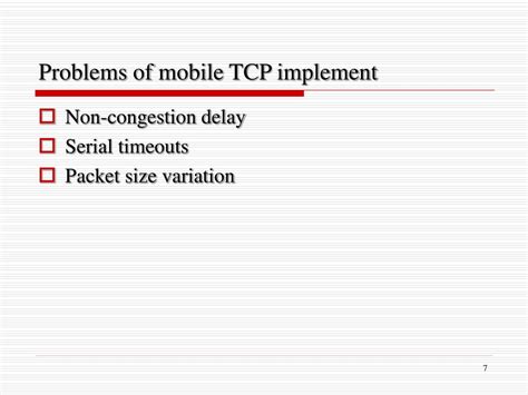PPT Improving TCP Performance Over Mobile Networks PowerPoint Presentation ID