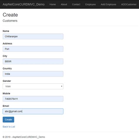 CRUD Operation With ASP NET Core MVC Using ADO NET