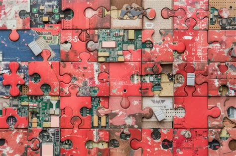 A Piece Of A Puzzle Has Been Transformed Into A Wall Blending The Intricate Patterns Of A