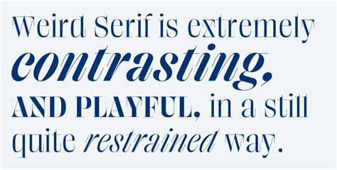 Weird Serif Pimp My Type