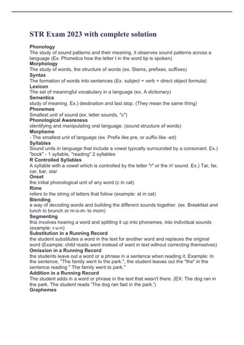 Str Exam 2023 With Complete Solution 2023 With Complete Solution Stuvia Us