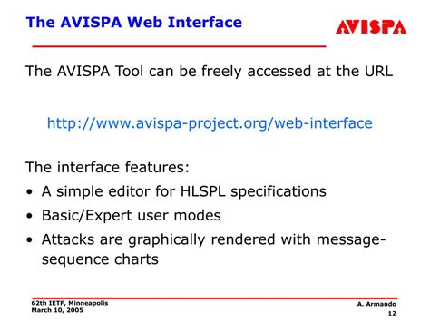 Ppt The Avispa Project Automated Validation Of Internet Security Protocols And Applications