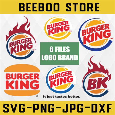 Burger King Logo Bundle Svg Png  Instant Download Silh Inspire