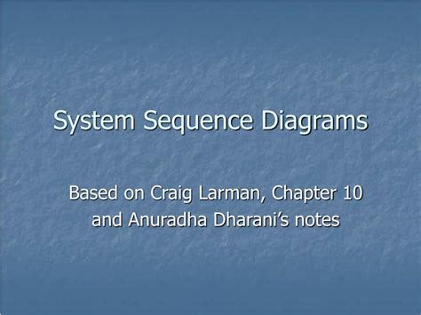 PPT System Sequence Diagrams PowerPoint Presentation Free Download ID