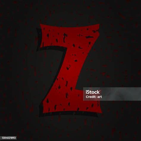 Z 벡터 공포 무서운 편지 피 묻은 배경에 미친 공포 잔인한 글꼴 범죄 또는 범죄 공포 어두운 밤 사악한 끔찍한 디자인 등을 위해 고무에 대한 스톡 벡터 아트 및 기타