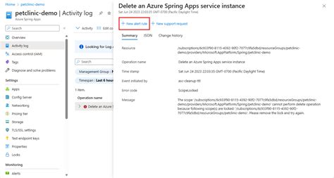 Azure Activity ログと Azure Service Health で、アプリのライフサイクル イベントを監視する