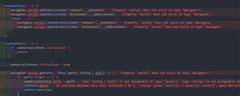 Webserial Support Solidjs