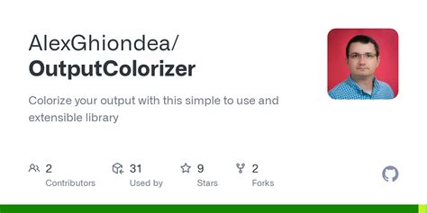 GitHub AlexGhiondea OutputColorizer Colorize Your Output With This Simple To Use And