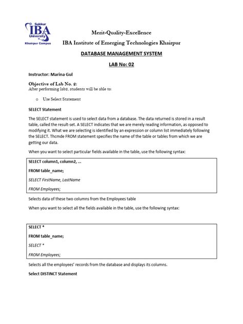 lab 02 download free pdf table database databases