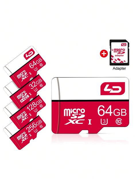 Ld Ld Brand Red White Micro Sd Card 16gb 32gb 64gb 128gb 256gb Microsd