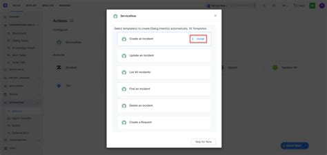 Configuring The ServiceNow Action V10