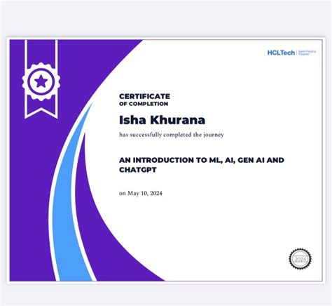 Isha Khurana On Linkedin Im Happy To Share That Ive Obtained A New Certification Gen Ai