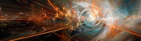 Dynamic Energy Fields Emanating From A Central Source Symbolizing The Power Scientific