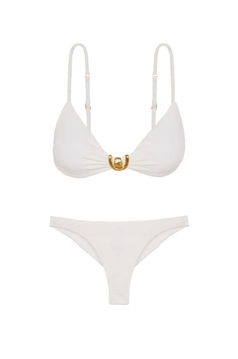 Top Erin Kori White E Calcinha Básica Cheeky White Vix Paula Hermanny