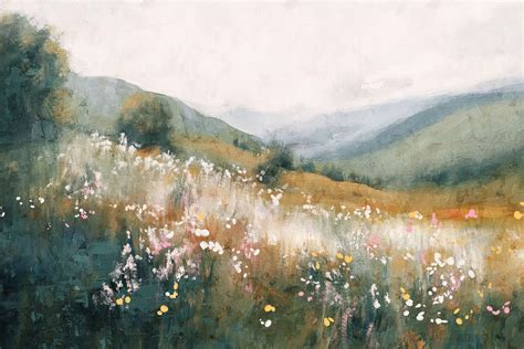 Fields Of Tranquility Style Bcanvas Wall Art Printposter Print