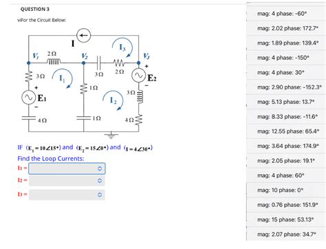 solved question 3vifor the circuit below mag 4 ﻿phase