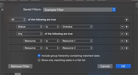 Filters With Multiple Criteria Omniplan The Omni Group User Forums