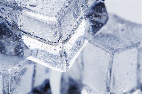 Blocks Of Ice With Water Drops Close Up Stock Image Image Of Isolated