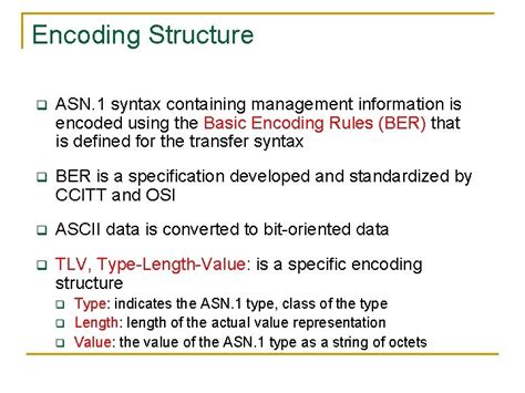 Abstract Syntax Notation One Asn 1 These Slides
