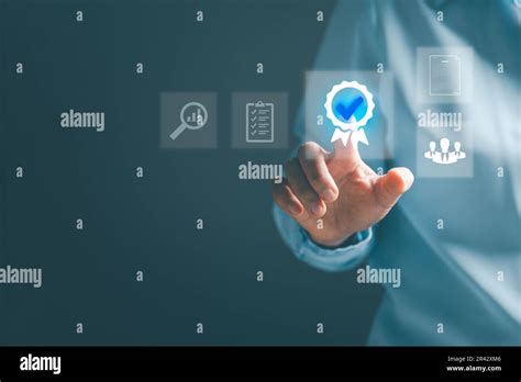 Standard Quality Control Certification Assurance Guarantee Internet Business Technology Concept