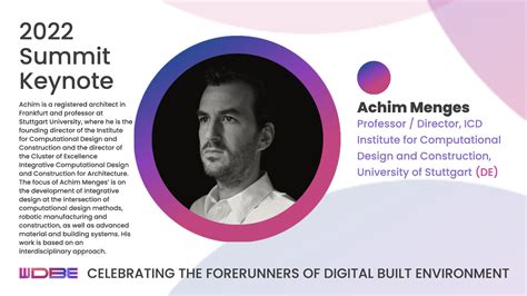 Meet Achim Menges Architect Professor And Innovator Aec Business