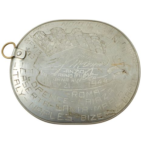 Original U S Wwii Extraordinary Named Mussolini And Travel Diary Engrav International Military