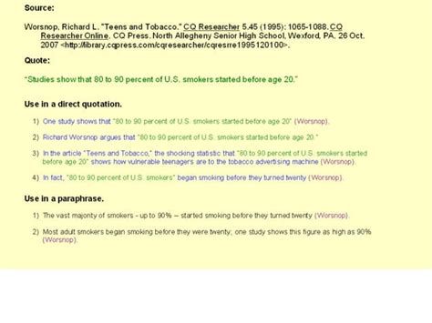 Integrating Sources Slideshow Ppt