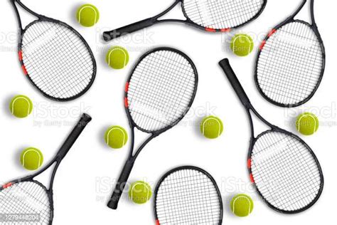 경쟁 플레이 게임 개념에 대한 흰색 장비에 테니스 라켓과 볼 원활한 패턴 배경 테니스에 대한 스톡 사진 및 기타 이미지 테니스 0명 건강한 생활방식 Istock