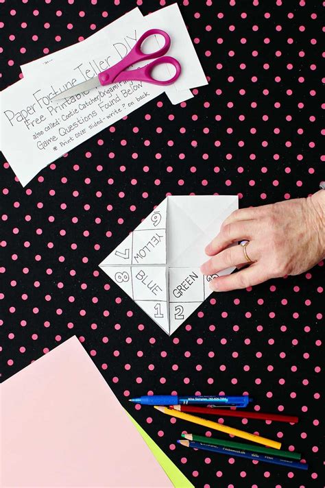 Diy Paper Fortune Teller Cootie Catcher Welcome To Nanas
