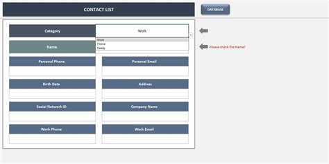 Contact List Excel Template Contact List Sheet Telephone Contact List Telephone Directory Book