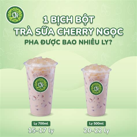 Bột Pudding Cherry Ngọc Vị Socola Nhà Sản Xuất Nguyên Liệu Trà Sữa 3in1 Cherry Ngọc