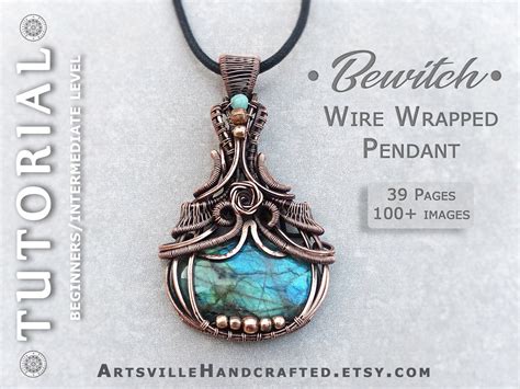 Wire Wrap Tutorial Wire Weave Tutorial Wire Wrapping Etsy