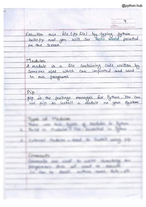 Solution Python Handwritten Notes 100 Pages By Python Hub Studypool