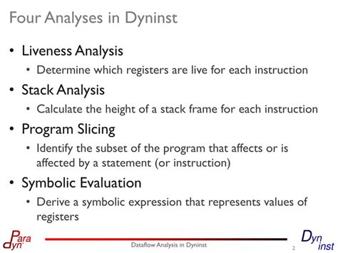 Ppt Dataflow Analysis In Dyninst Powerpoint Presentation Free Download Id1890498