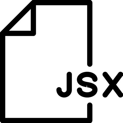 Jsx Vector SVG Icon SVG Repo
