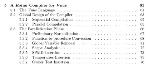Latex Table Of Contents Style Decoration Examples