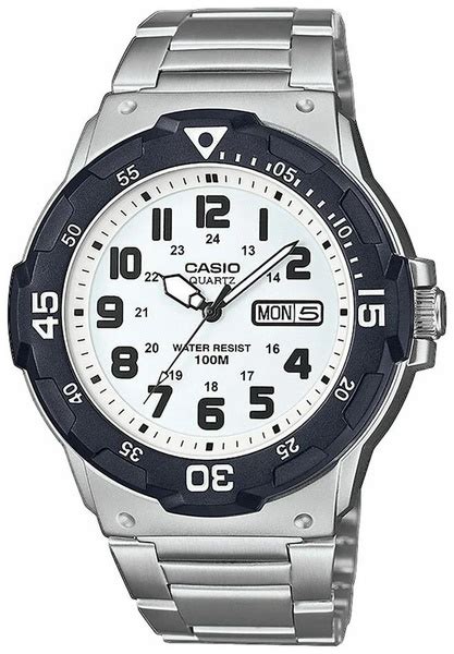 Японские кварцевые наручные мужские часы Casio Collection Mrw 200hd 7b на браслете из