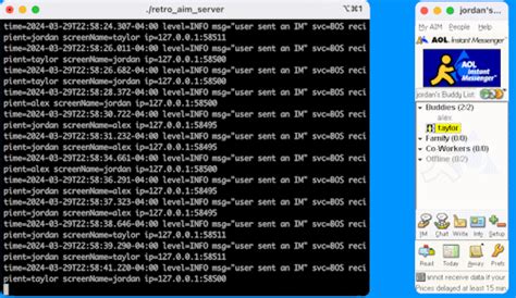 retro aim server revives aol instant messenger clients adafruit