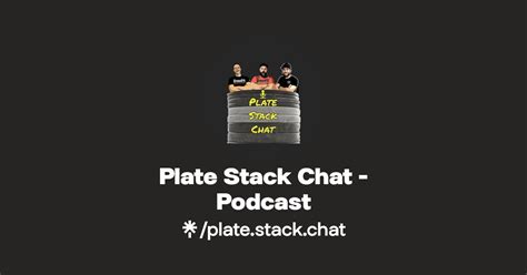plate stack chat podcast instagram linktree