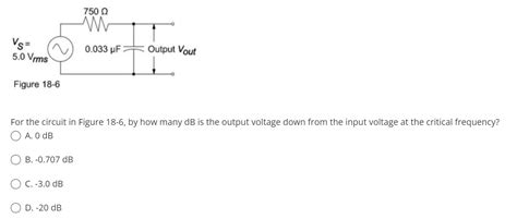 Solved For The Circuit In Figure By How Many DB Is The Chegg Com