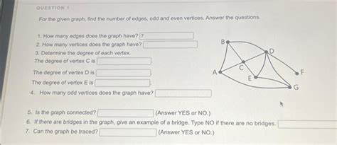 For The Given Graph Find The Number Of Edges Odd